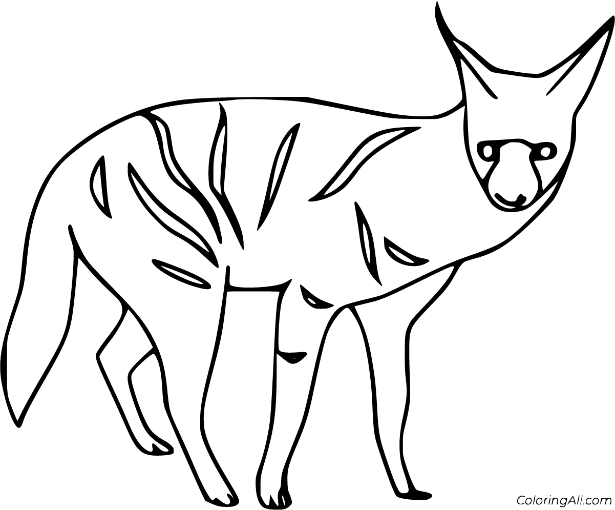 Aardwolf Coloring Pages (9 Free Printables) - ColoringAll
