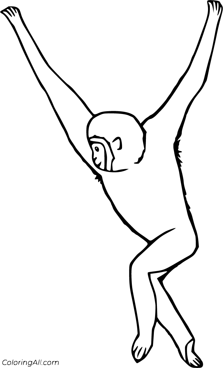 Gibbon Coloring Pages (10 Free Printables) - ColoringAll