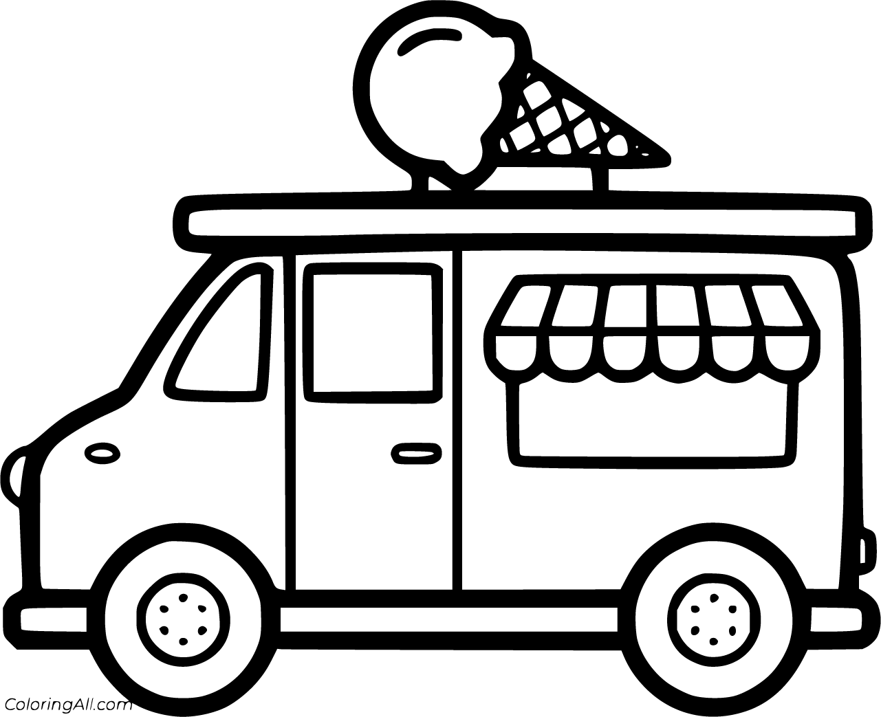 Ice Cream Truck Coloring Pages (26 Free Printables) - ColoringAll