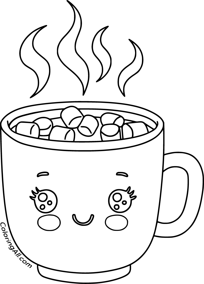Hot Chocolate Coloring Pages (10 Free Printables) - ColoringAll