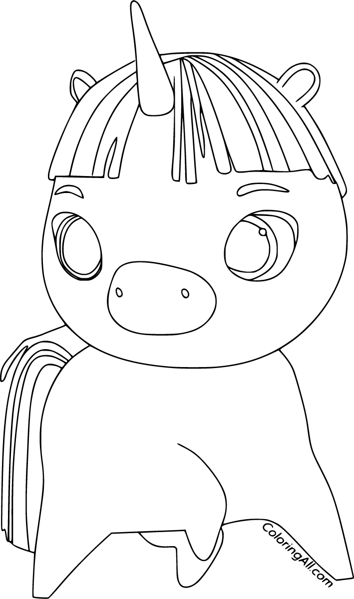 Not Quite Narwhal Coloring Pages (15 Free Printables) - ColoringAll