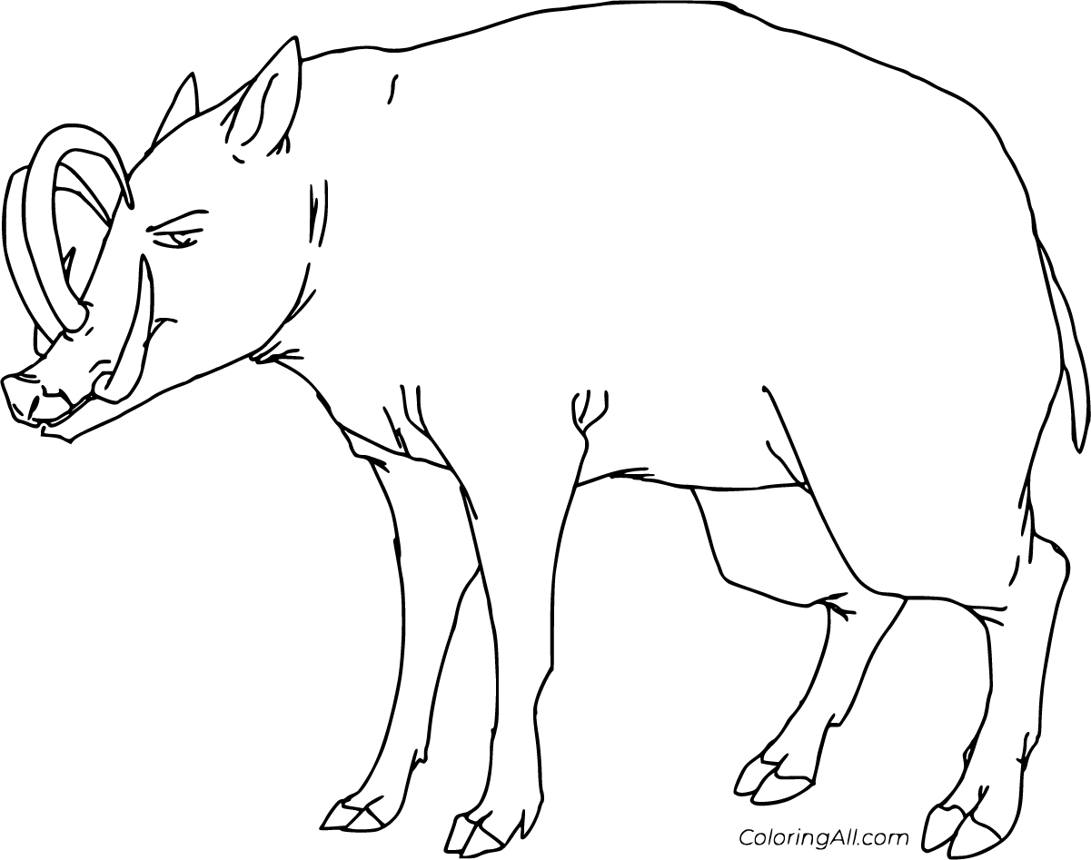 Babirusa Coloring Pages (5 Free Printables) - ColoringAll