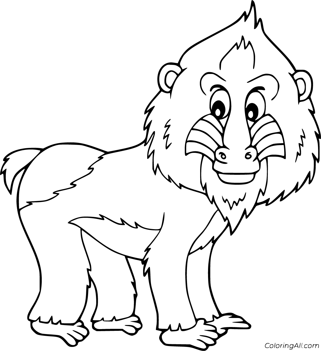 Mandrill Coloring Pages (12 Free Printables) - ColoringAll