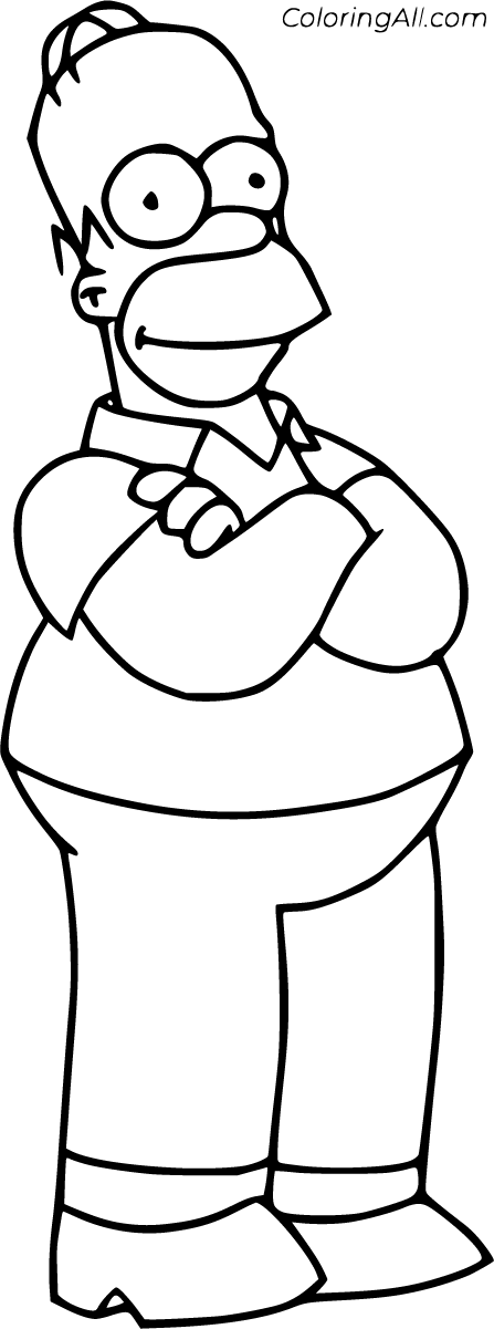 The Simpsons Coloring Pages (130 Free Printables) - ColoringAll