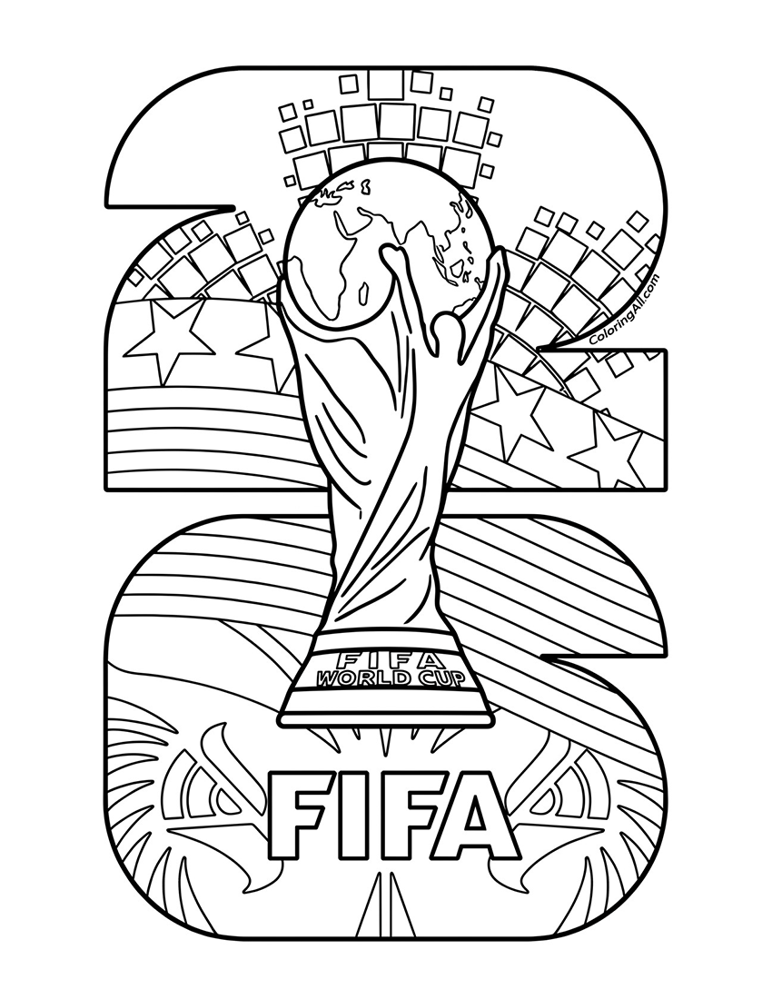 FIFA World Cup 2026 Coloring Pages (29 Free Printables) - ColoringAll