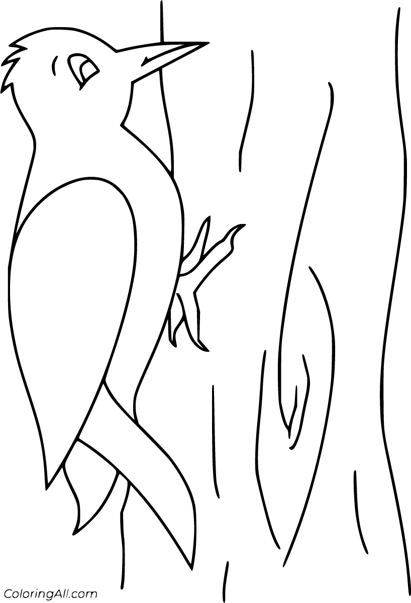 Woodpecker Coloring Pages (23 Free Printables) - ColoringAll