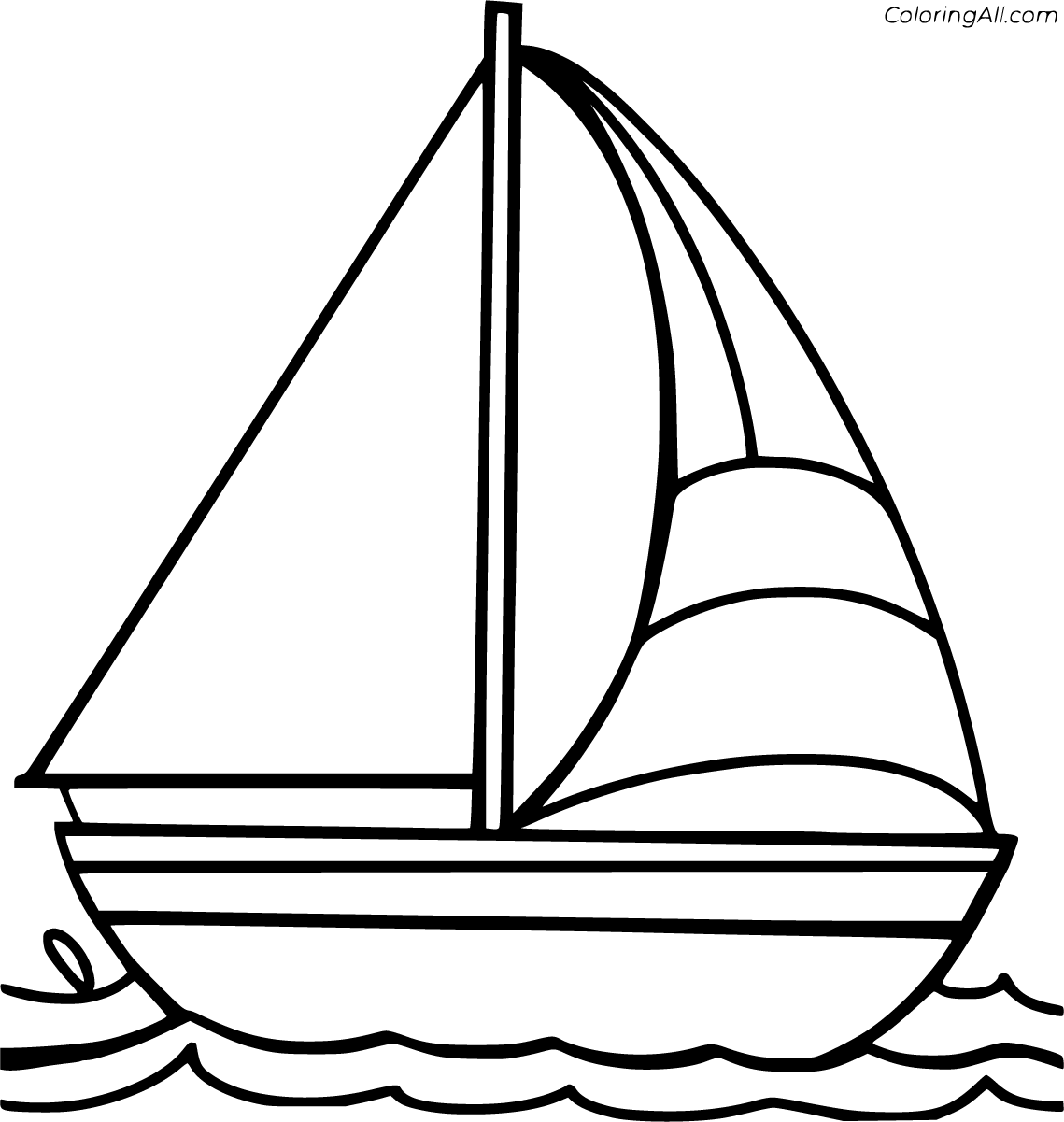 Sailboat Coloring Pages (43 Free Printables) - ColoringAll