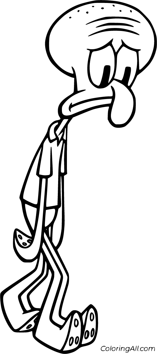 Squidward Coloring Pages (9 Free Printables) - ColoringAll